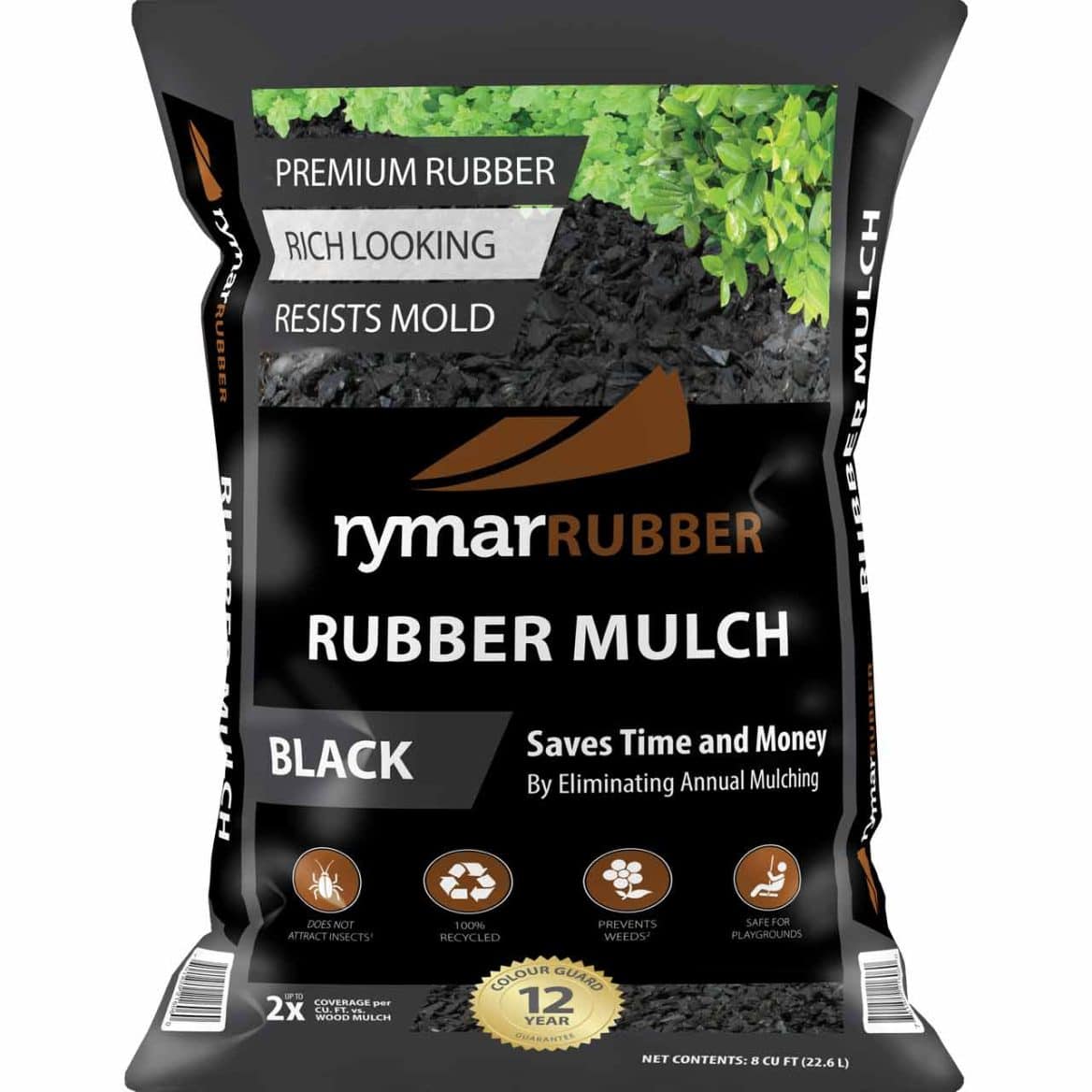 Black Rubber Mulch Supplier For Landscaping